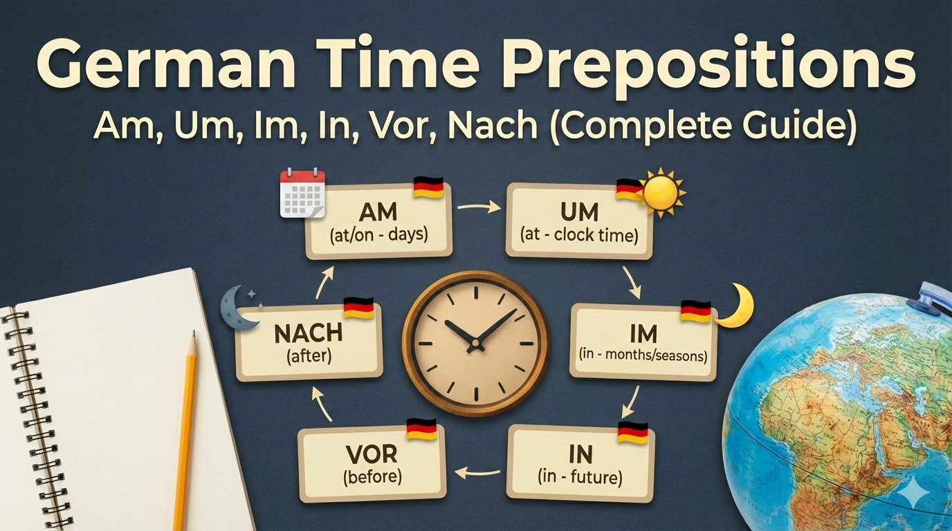 German Time Prepositions: Am, Um, Im, In, Vor, Nach (Complete Guide ...
